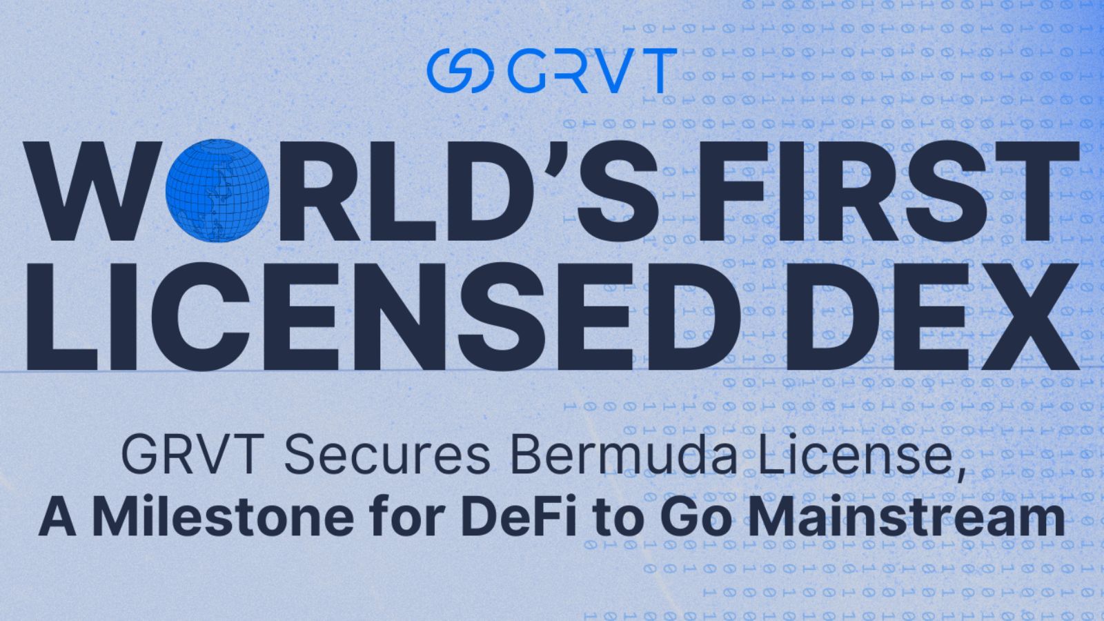 GRVT Secures Bermuda License - First Regulated DEX